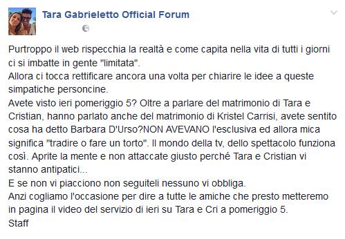 Barbara d'Urso, matrimonio Tara e Cristian: tutta la verità - LaNostraTv