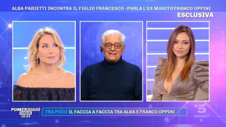 Pomeriggio 5, Franco Oppini su Alba Parietti: “Ha chiesto a Francesco ...