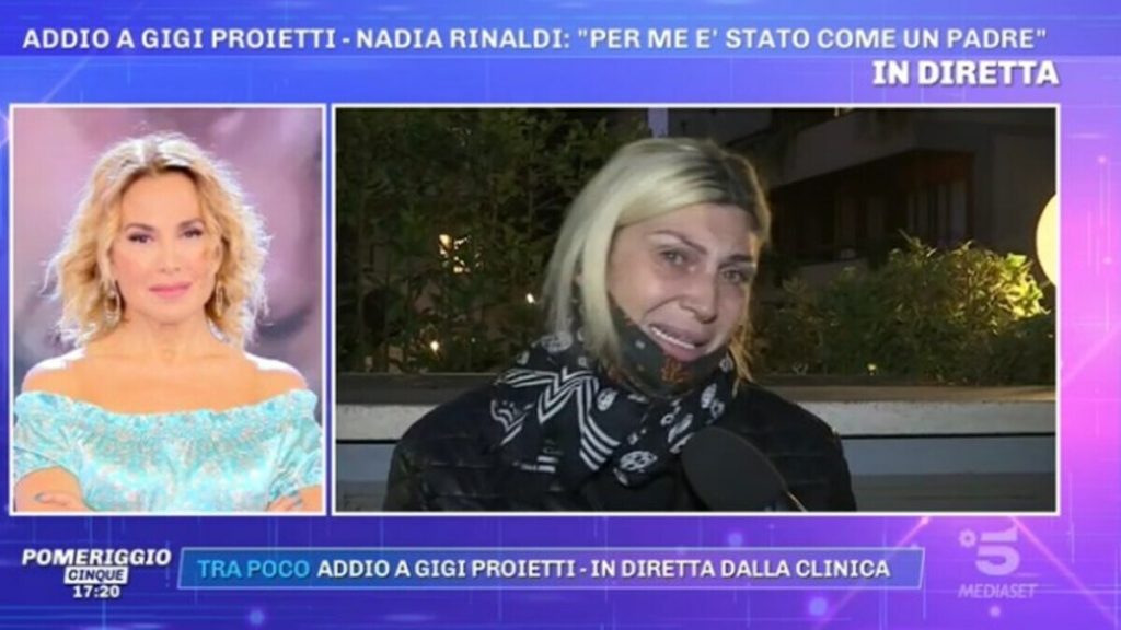 Pomeriggio 5, Nadia Rinaldi disperata: “Gli ho dato l’ultimo bacio ...