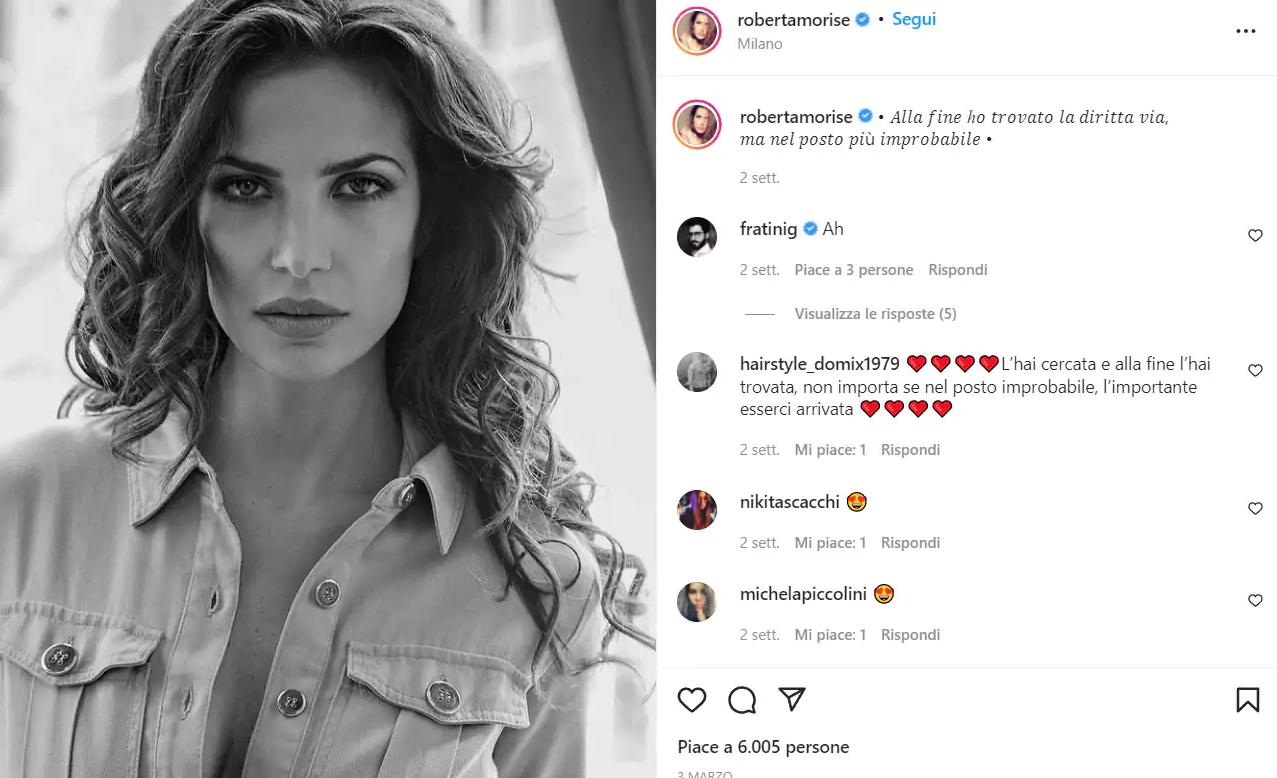 Roberta Morise: età, fidanzato, carriera e instagram dell'ex di Carlo ...