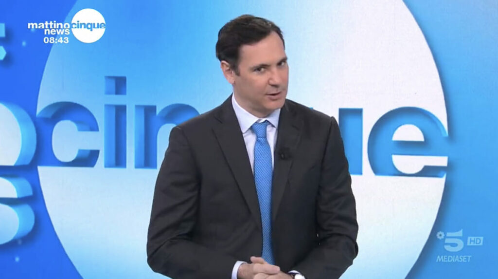 Francesco Vecchi, tensione a Mattino Cinque: “A me non viene da ridere ...