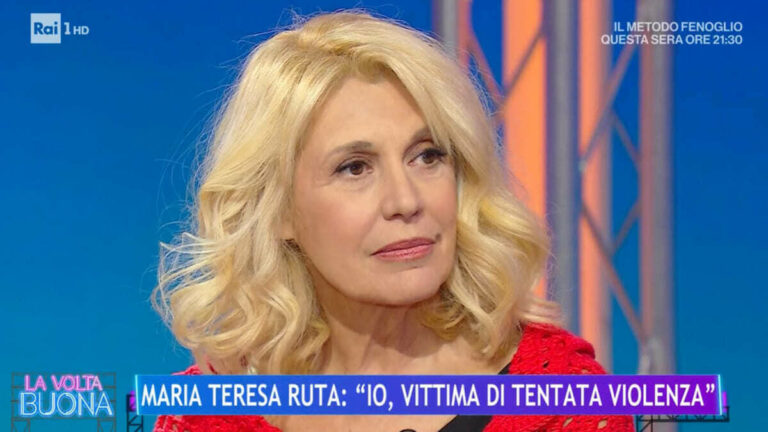 La volta buona, Maria Teresa Ruta parla della tentata violenza: "Sono ...