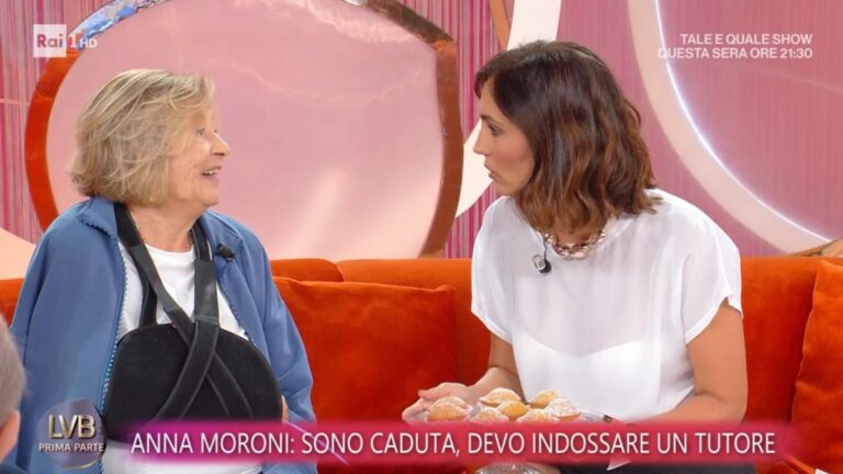 Incidente per Anna Moroni, l'annuncio di Caterina Balivo: "Ci ha ...