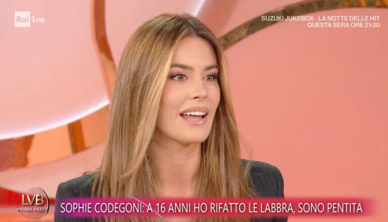 Sophie Codegoni a La volta buona confessa: "Pentita di essermi rifatta" - LaNostraTv