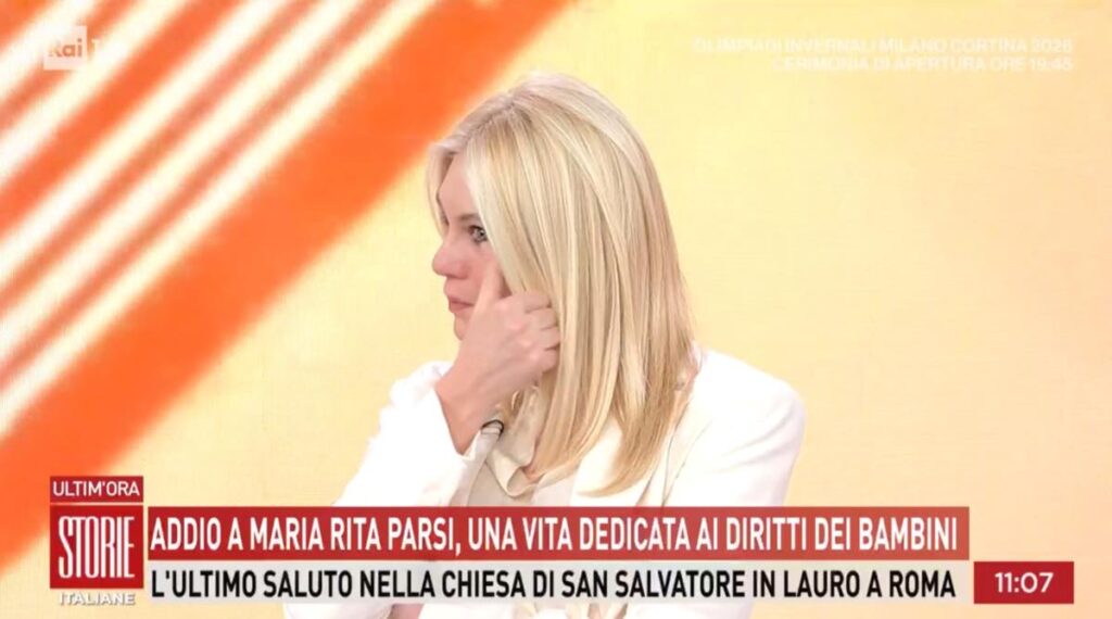 Eleonora Daniele piange a Storie Italiane per Maria Rita Parsi: "Grande ...